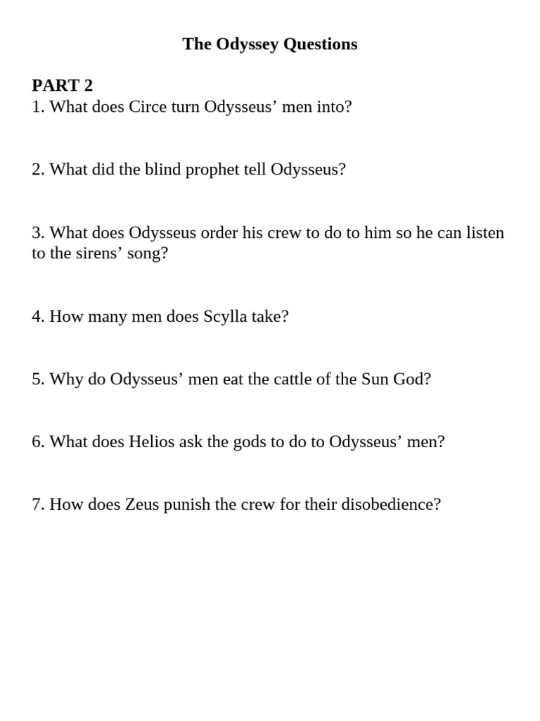Odyssey Part 2 | PDF