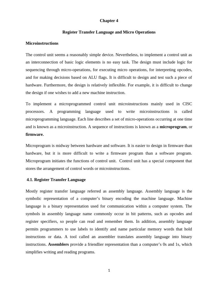 CS_COA Chapter 4 | PDF | Assembly Language | Office Equipment