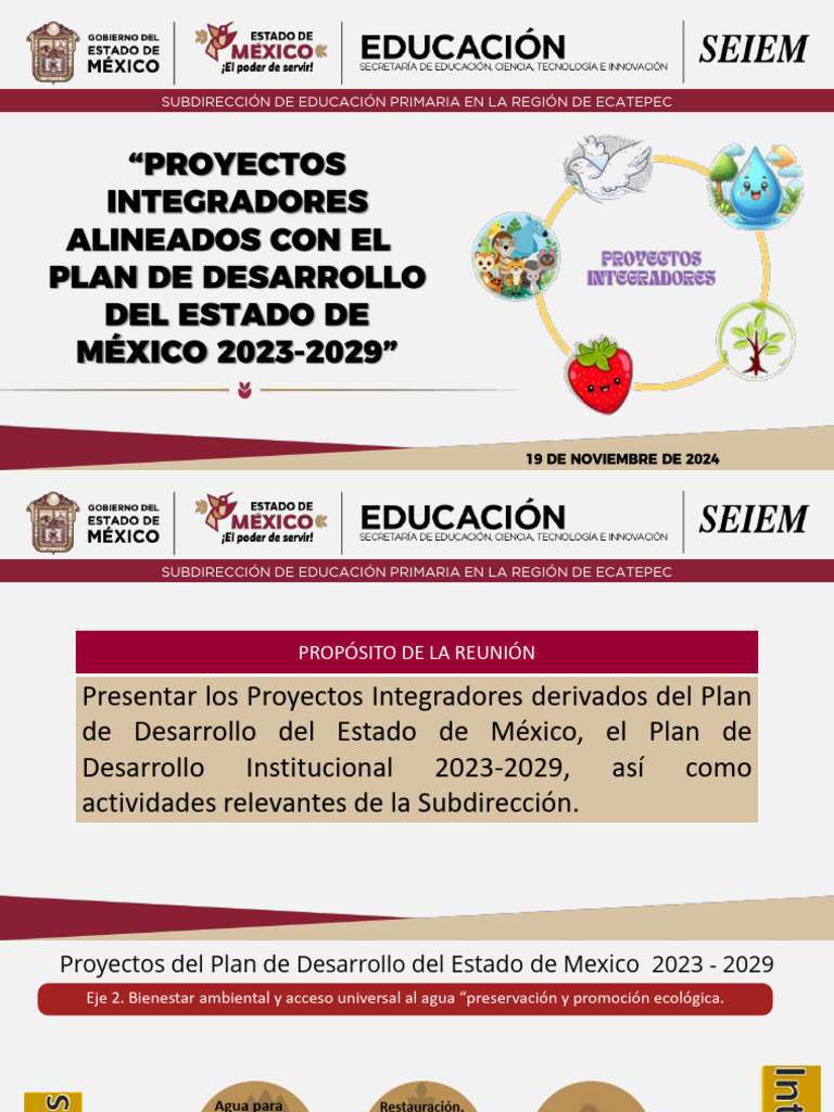 Presentacion Proyectos Integradores Noviembre 2o Trimestre | PDF | México