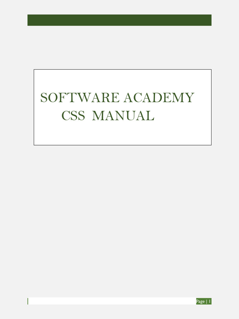 CSS Manual: A Comprehensive Guide | PDF | Typefaces | World Wide Web