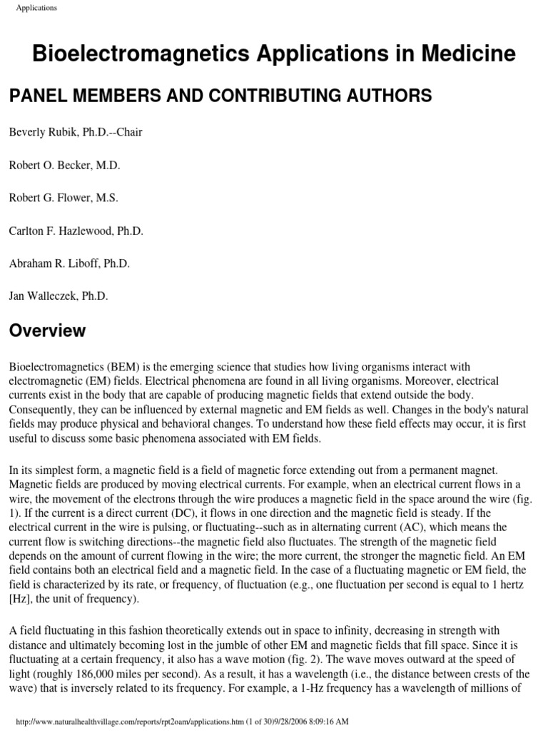 Z-BRubik - Bioelectromagnetics - Applications - in - Med. NIH Report ...