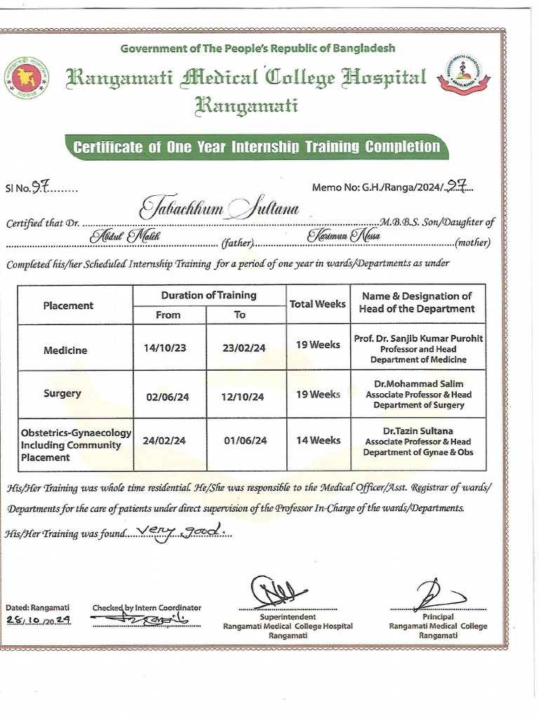 Intern Certificate | PDF