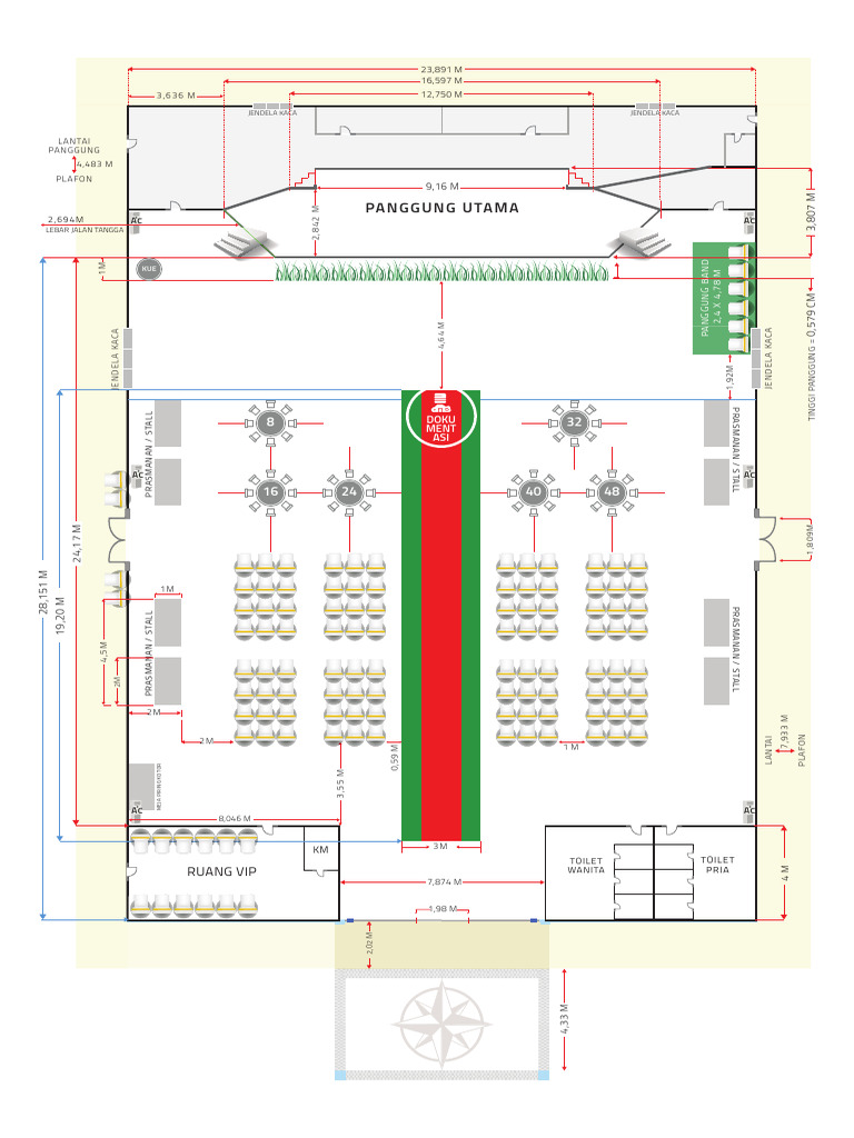Layout Graha Dhomber (Pakai Ukuran) - 05082023 | PDF