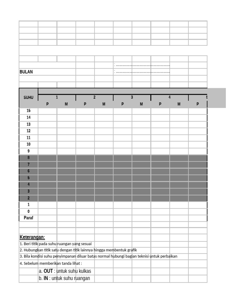 Form Monitoring Suhu Kelembaban | PDF