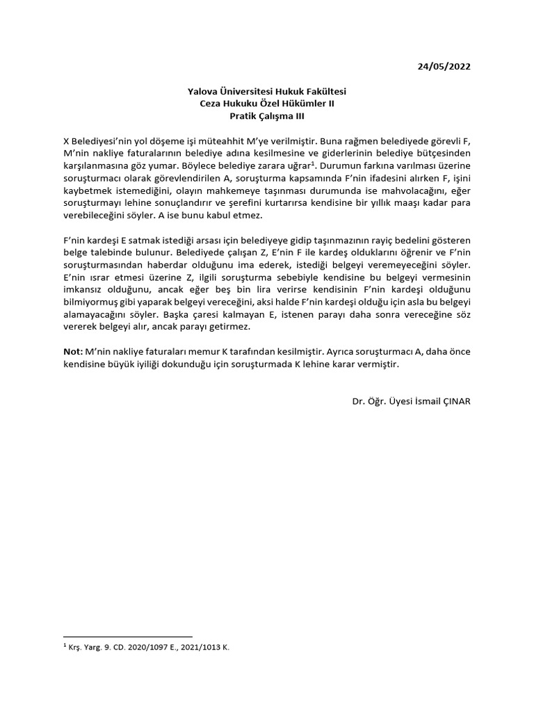 2022 Ceza Ozel Pratik III | PDF