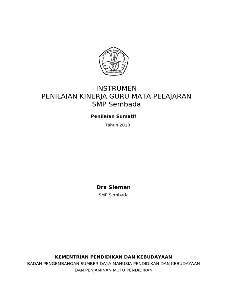 contoh PKG 2022 | PDF