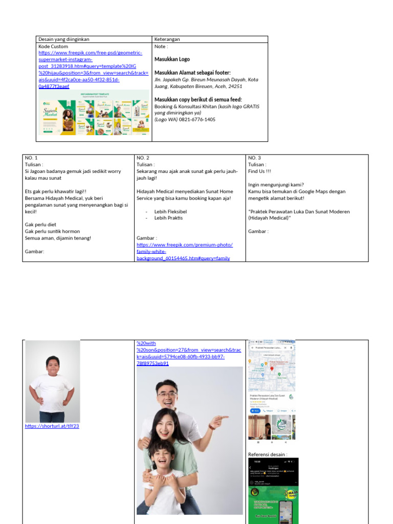 Contoh Briefing Konten | PDF