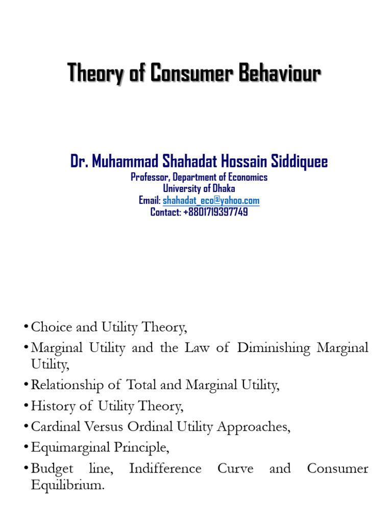 Lecture Notes 3 | PDF | Utility | Marginal Utility Lecture Notes 3 | PDF | Utility | Marginal Utility