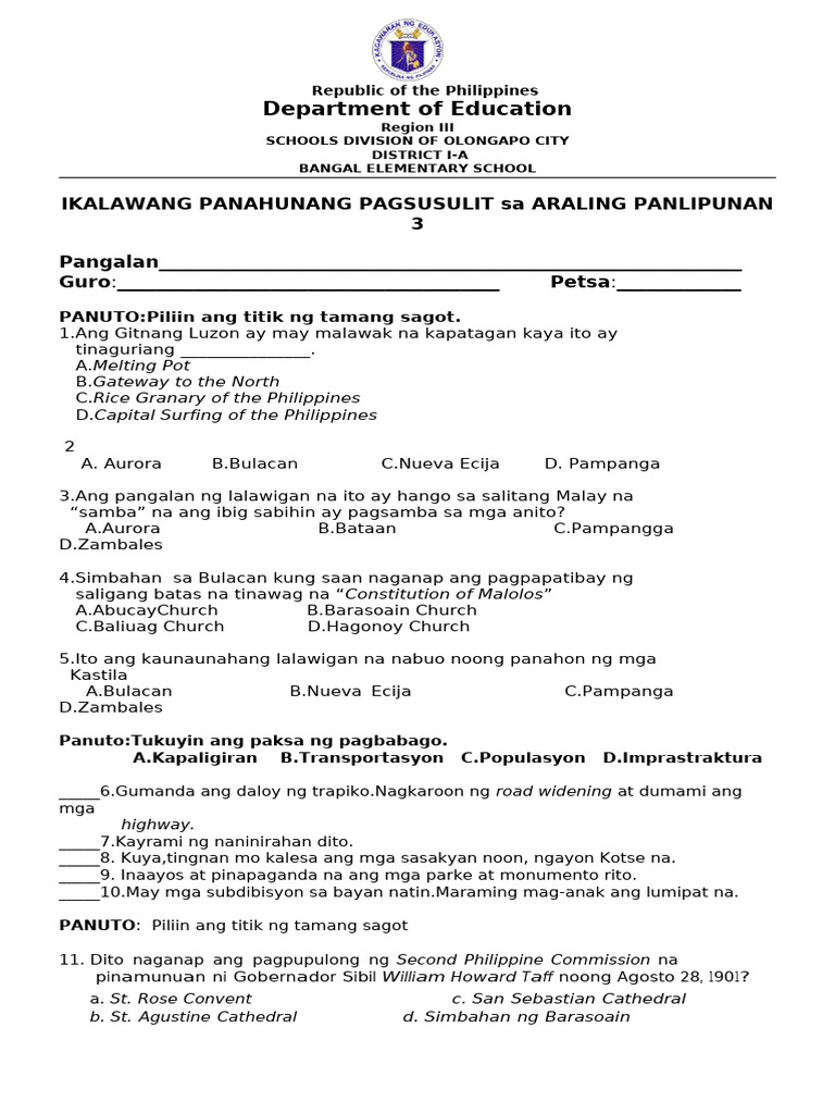 Q2 PT AP 2024-2025 | PDF