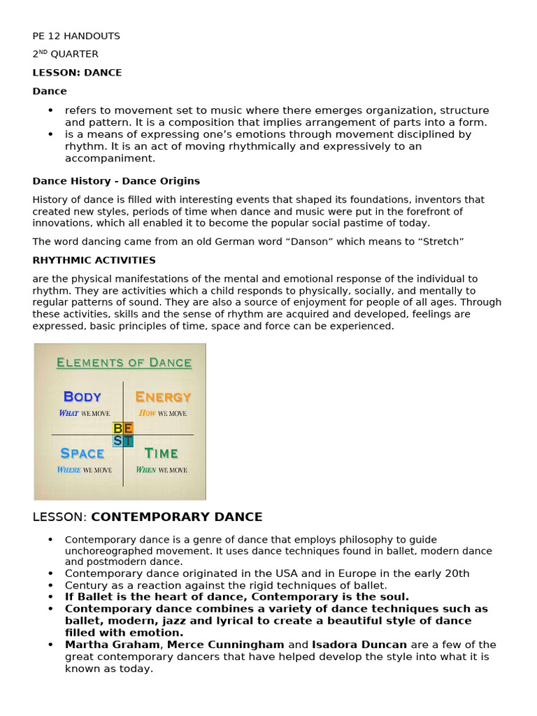 Dance Lessons for Students | PDF | Cheerleading | Hip Hop Music