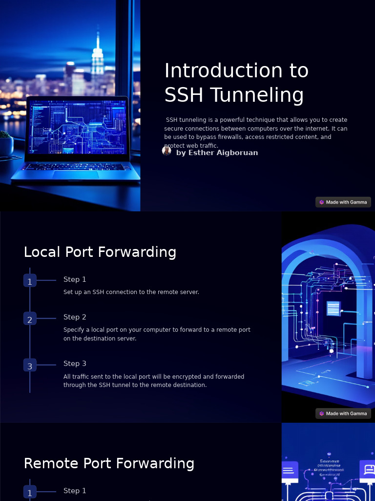 Introduction To SSH Tunneling | PDF | Proxy Server | Secure Communication