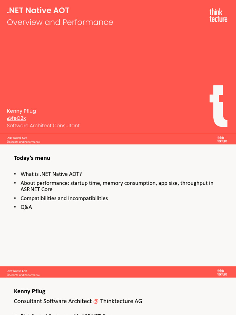 NET Native AOT - Overview and Performance Characteristics | PDF | Information Technology | Computing