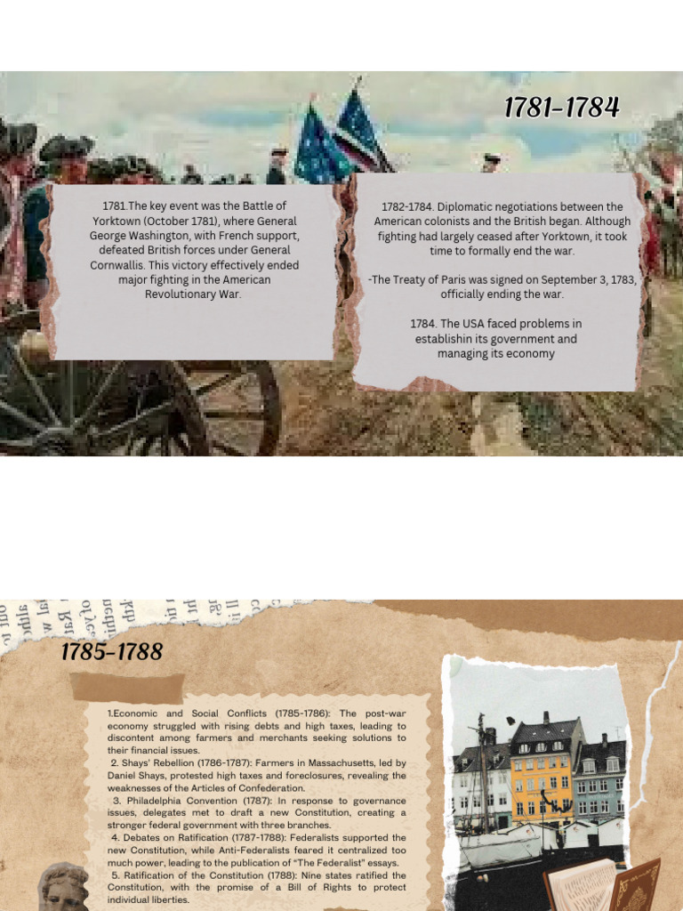 The First Years of The United States of America (1781-1805) | PDF ...