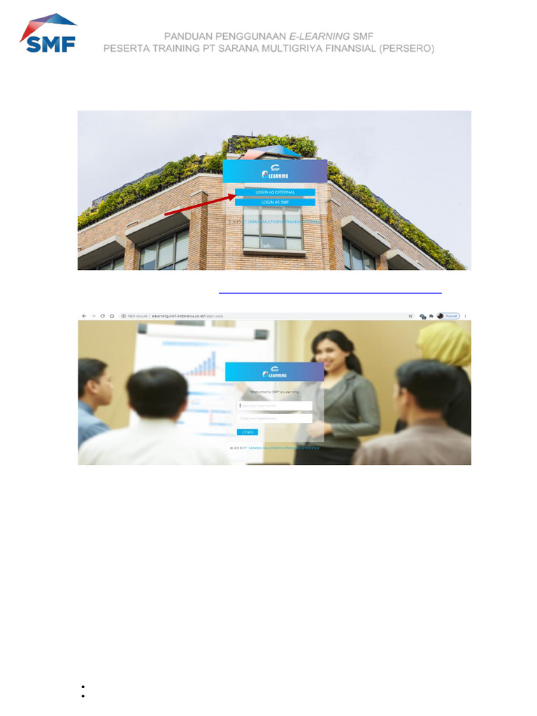 Panduan Penggunaan E-Learning SMF | PDF