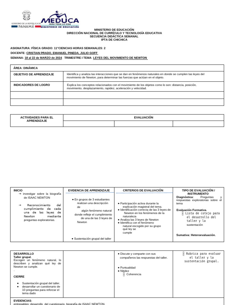 Parcial 2 de Planeamiento | PDF | Evaluación | Isaac Newton