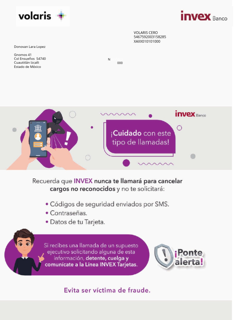 Invex 1.pdf - 20240815 - 182528 - 0000 | PDF | Bancos | Crédito