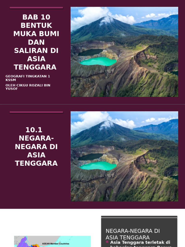 GEO T1 KSSM Bab 10 Bentuk Muka Bumi Dan Saliran Di Asia Tenggara | PDF