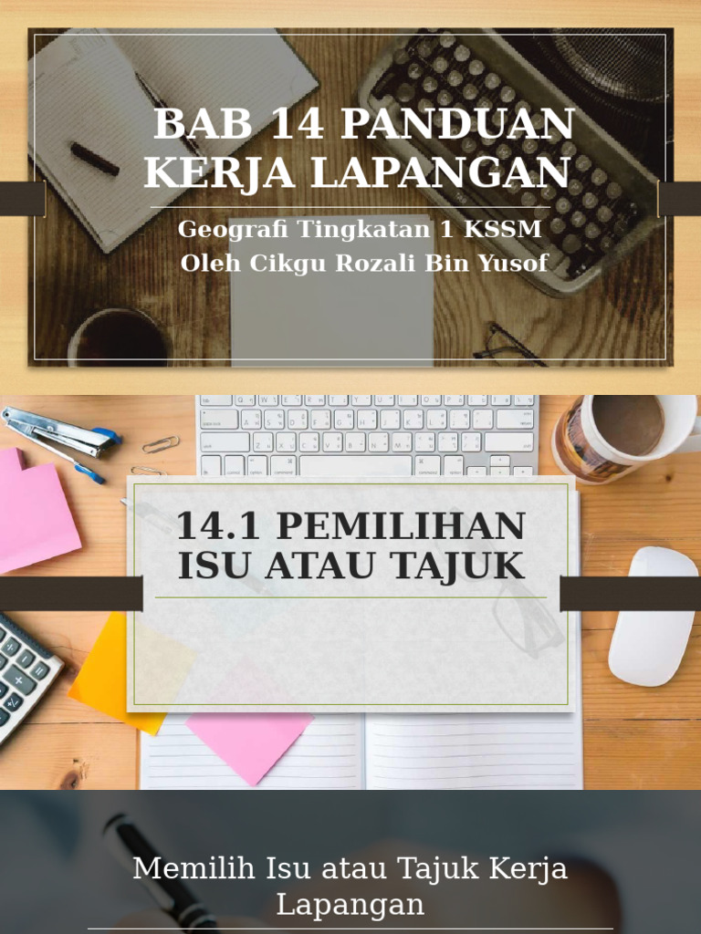 GEO T1 KSSM Bab 14 Panduan Kerja Lapangan | PDF