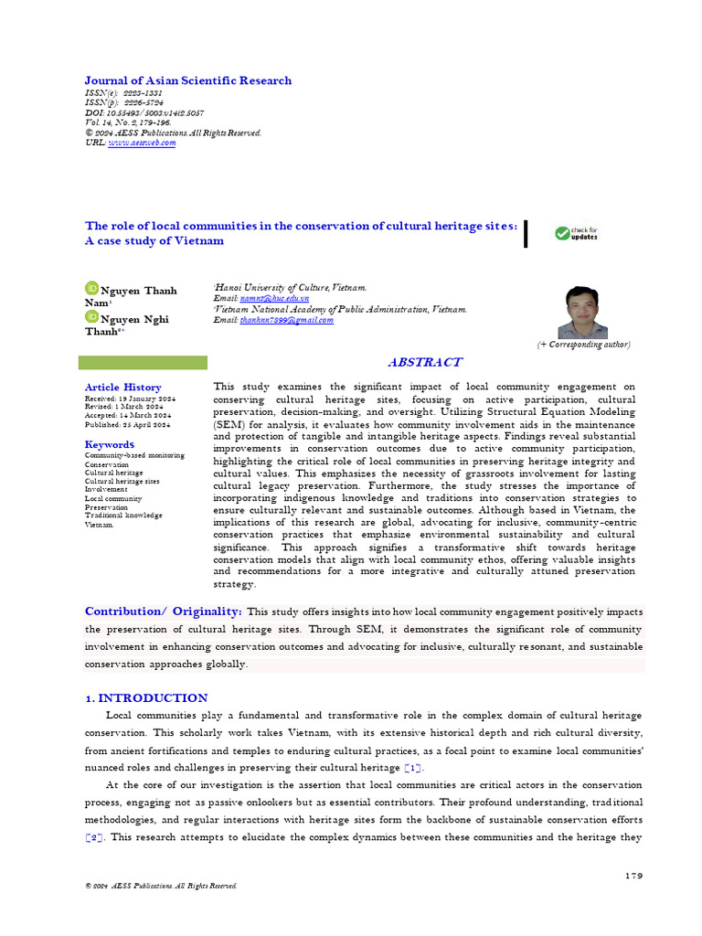 1755 JASR202414 (2) 179 196vietnam | PDF | Factor Analysis | Structural Equation Modeling