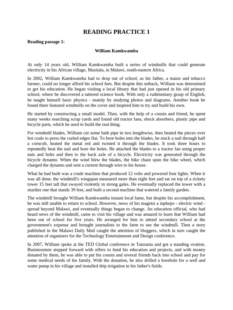 READING PRACTICE 1 | PDF | Pollination | Bees