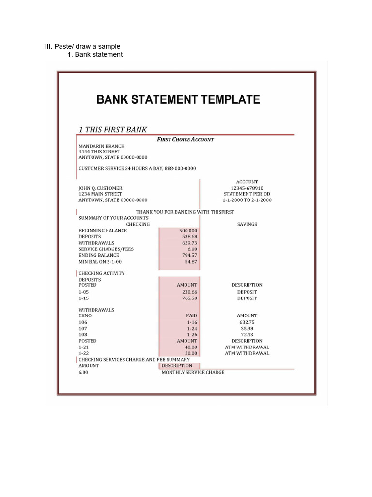 III. Paste - Draw A Sample | PDF