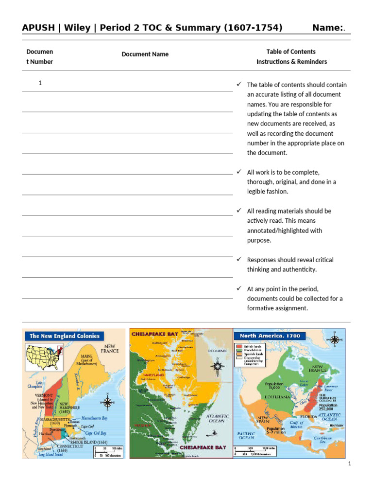 APUSH Period 2 Summary (1607-1754) | PDF | Slavery | Atlantic Slave Trade