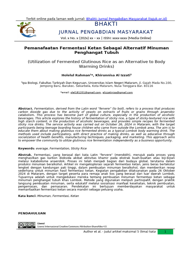 Artikel Pengabdian FISTUM-3 | PDF