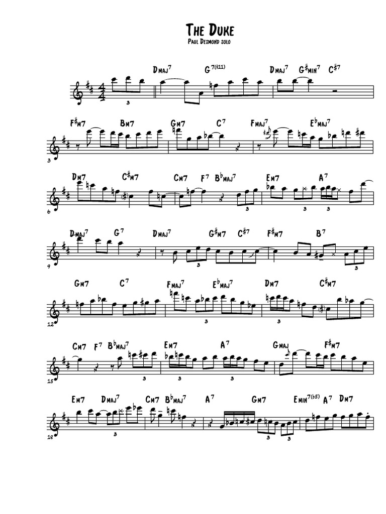 The Duke (Bb-Instruments) | PDF