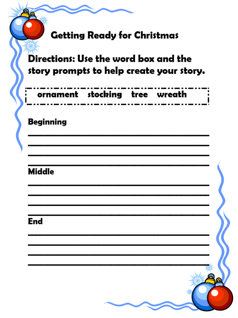 Christmas Story Writing Prompts | PDF | Santa Claus | Santa Claus's ...