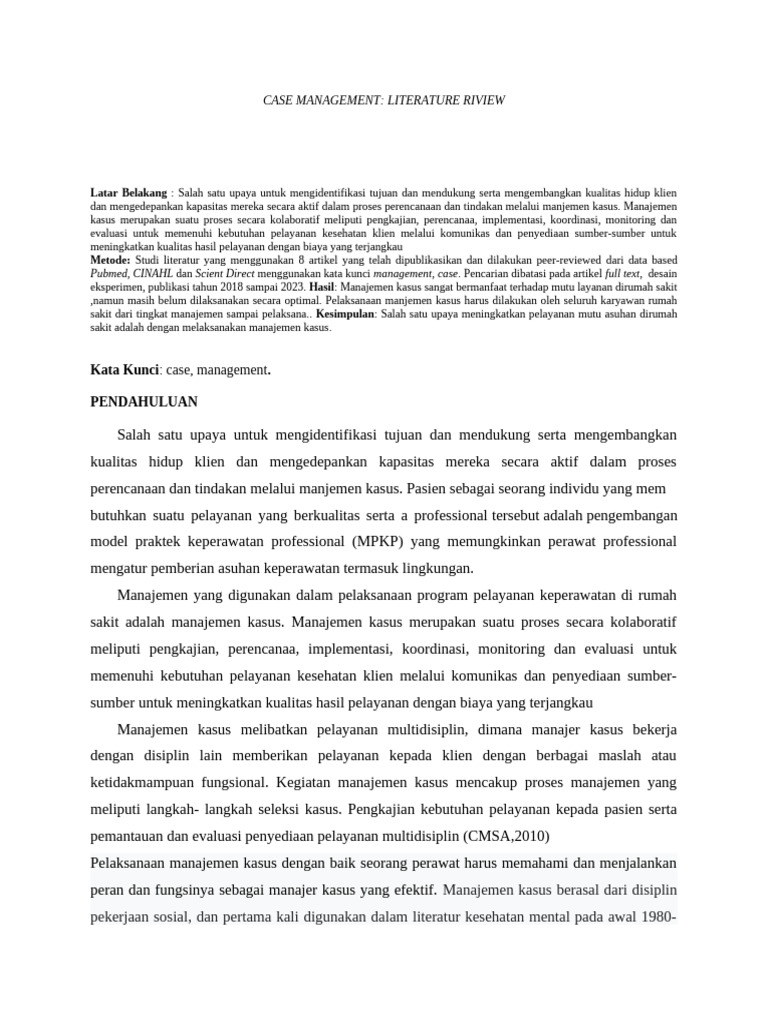 Case Management | PDF