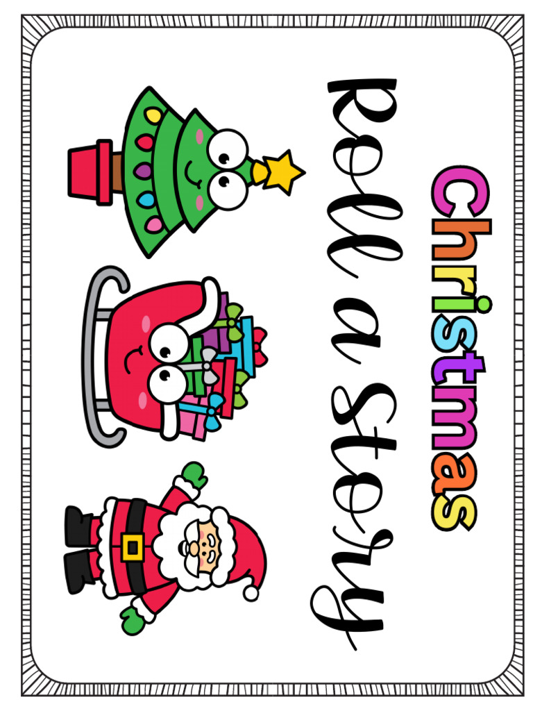Christmas Roll A Story Christmas Writing Center | PDF | Santa Claus ...