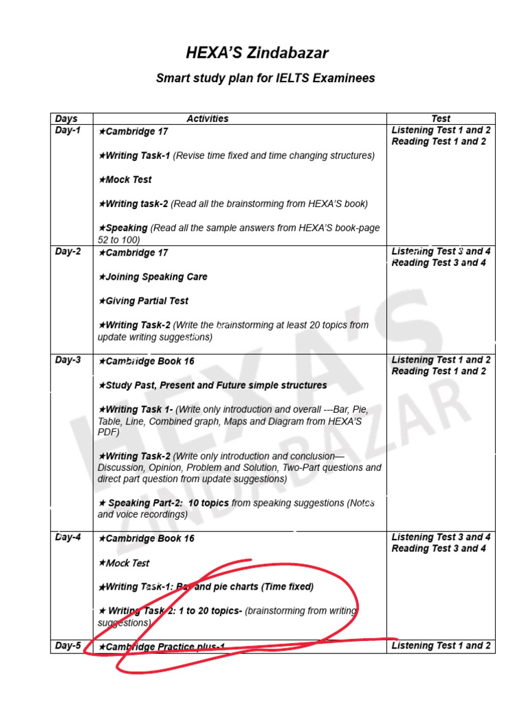 Smart Study Plan For IELTS Examiness - New | PDF | International ...