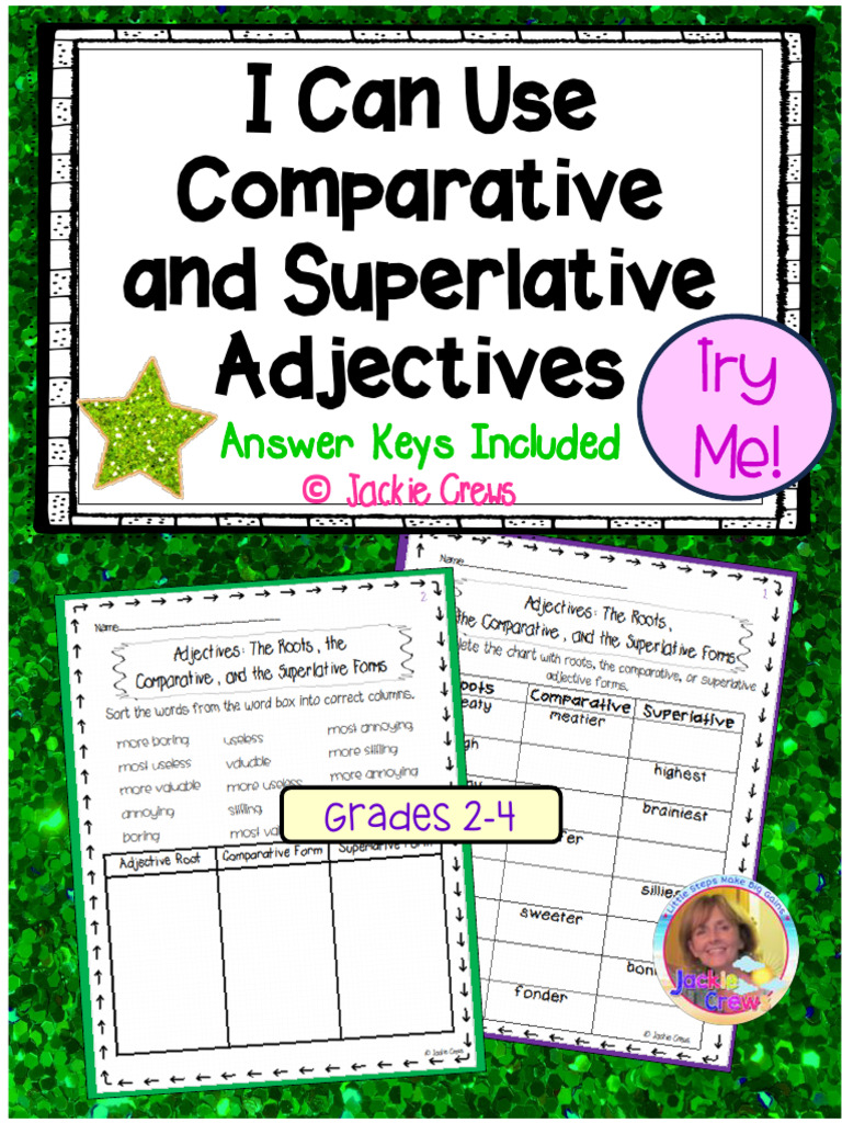 I Can Use Comparative Superlative Adjectives | PDF