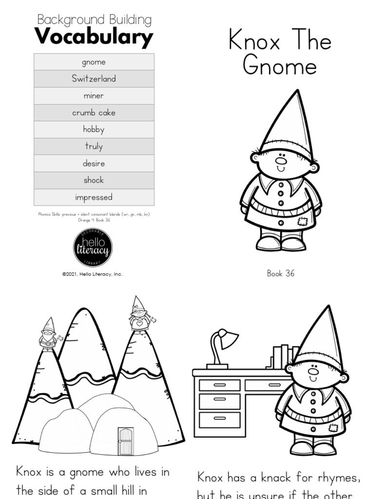 Hello Decodables Knox the Gnome Decodable by Hello Literacy_ Jen Jones ...