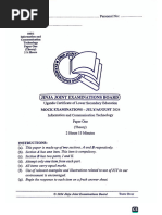 Wakissha Joint Mocks Examinations Uce 8401 Ict Past Paper 2024 | PDF