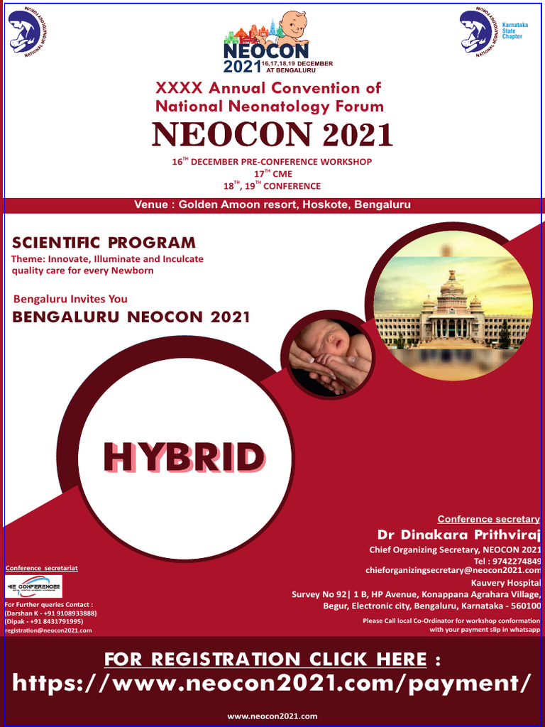 NEOCON 2021: Neonatology Conference | PDF | Neonatology | Pediatrics
