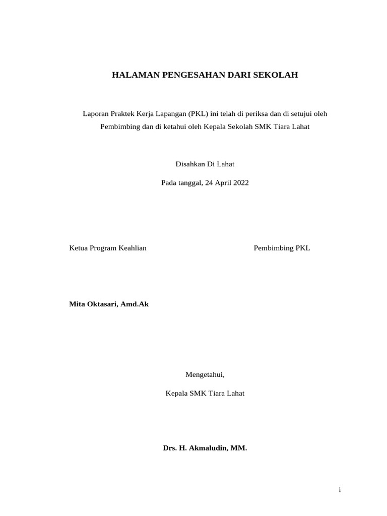 Laporan III PKL lia-WPS Office-1 | PDF