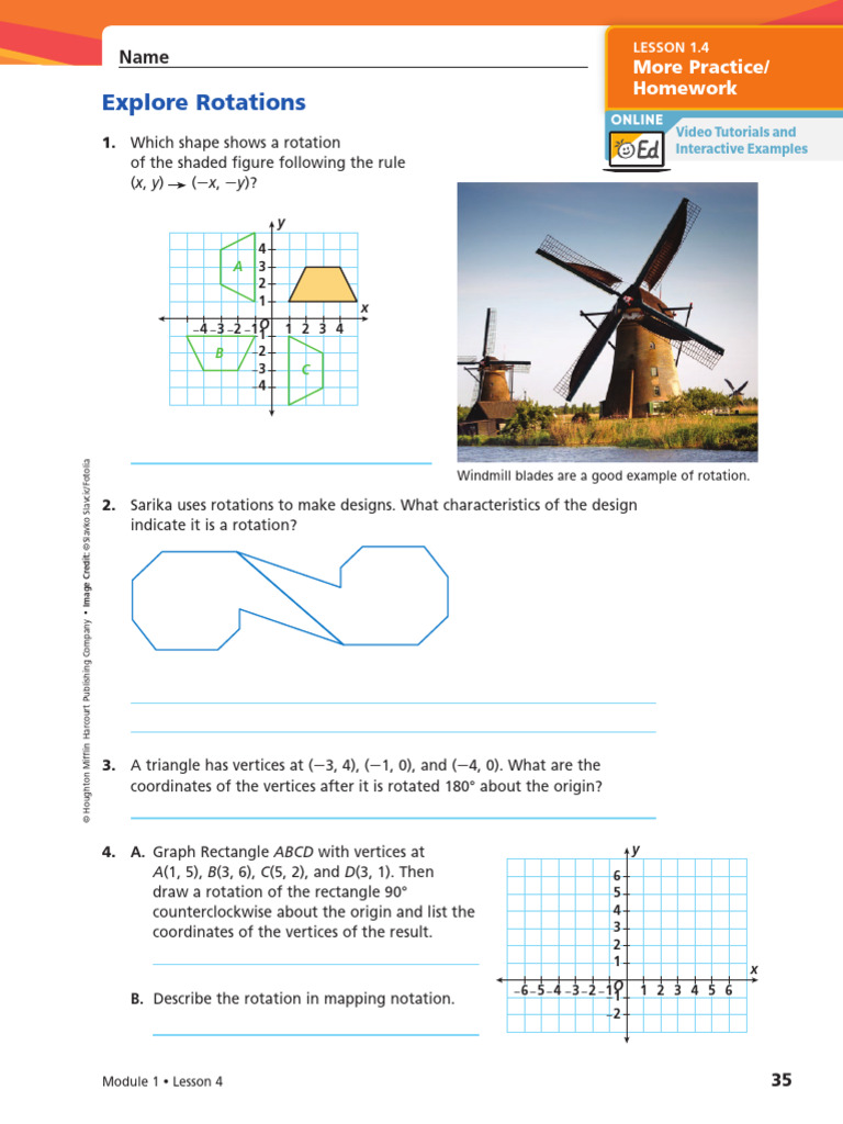 Understanding Rotations in Geometry | PDF | Rectangle | Geometric Shapes