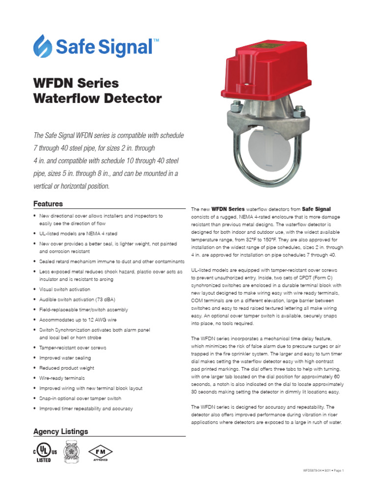 WFDN Series DataSheet WFDS879 | PDF | Pipe (Fluid Conveyance) | Switch