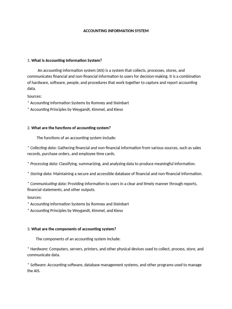 ACCOUNTING INFORMATION SYSTEM | PDF | Security | Computer Security