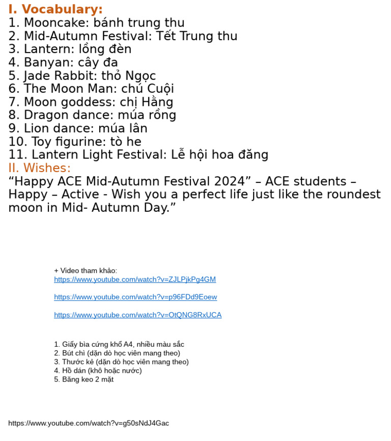 Mid-Autumn Festival | PDF