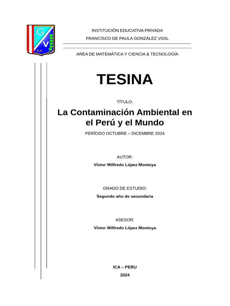 Formato de Tesina 3 | PDF | Estadísticas | Estadísticas descriptivas