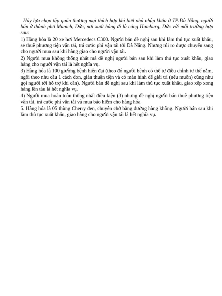 NG D NG Incoterms 2020 | PDF