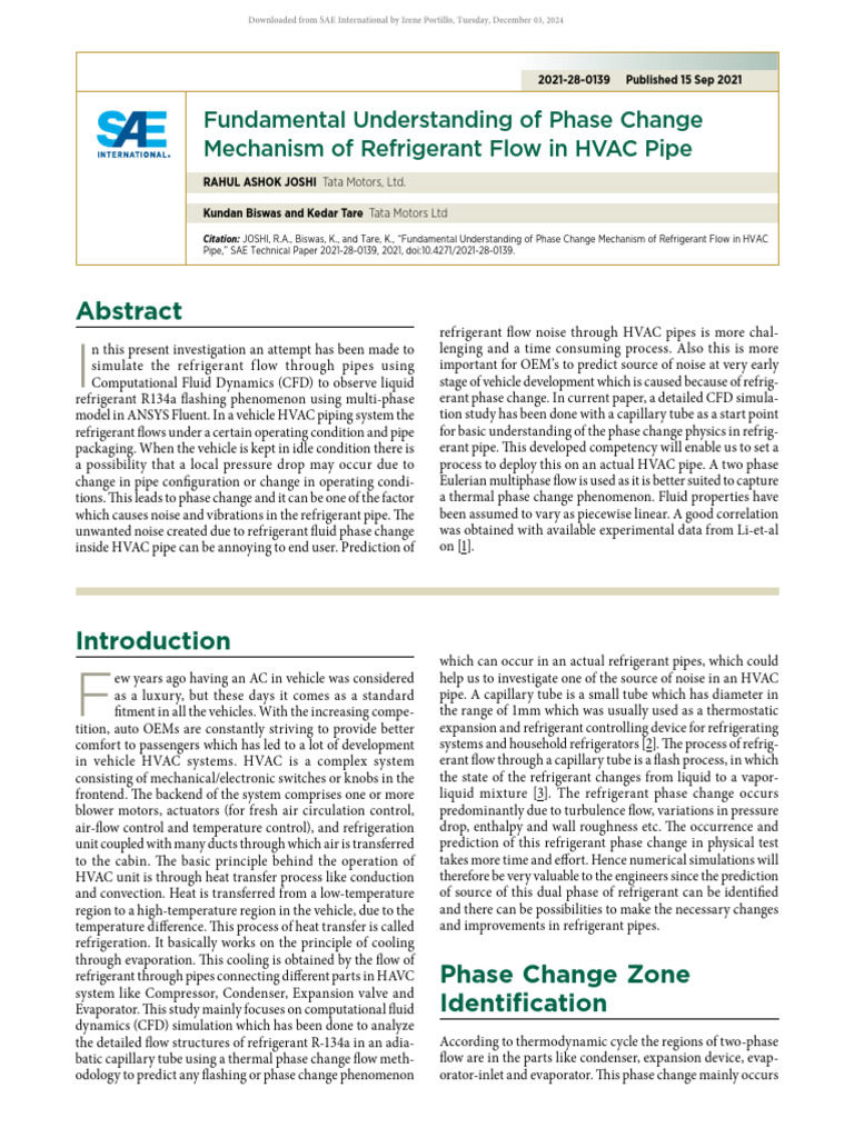 SAE_Fundamental Understanding of Phase Change Mechanism of Refrigerant ...