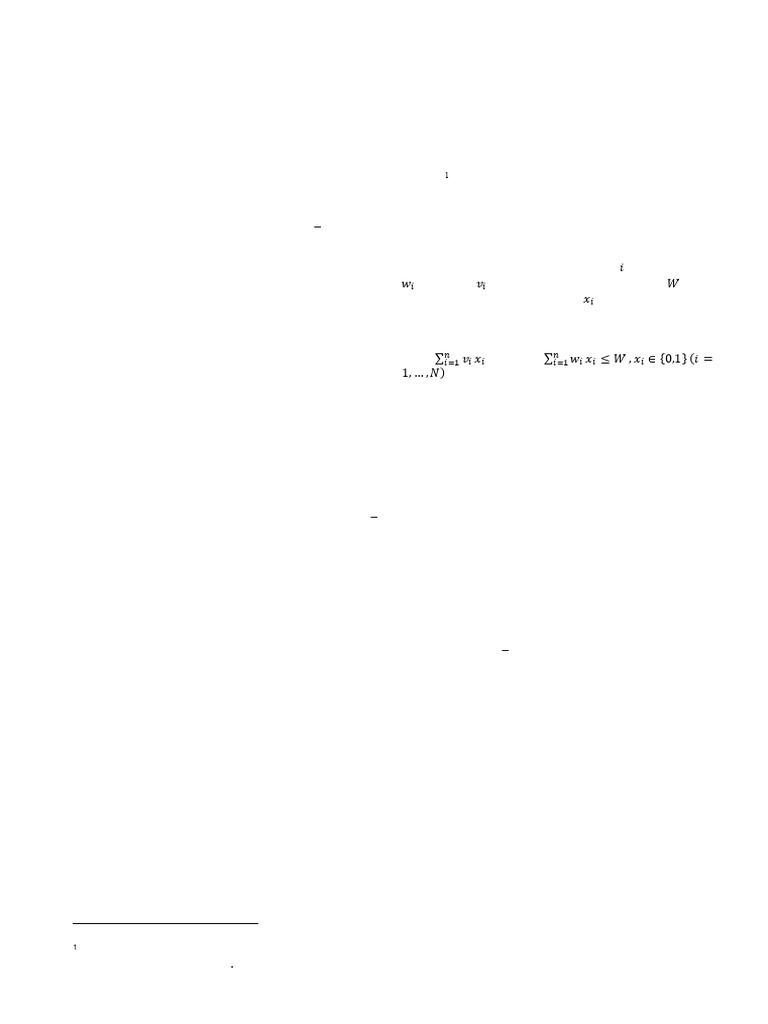 Application of Black Hole Algorithm for Solving Knapsack | PDF | Mathematical Optimization ...