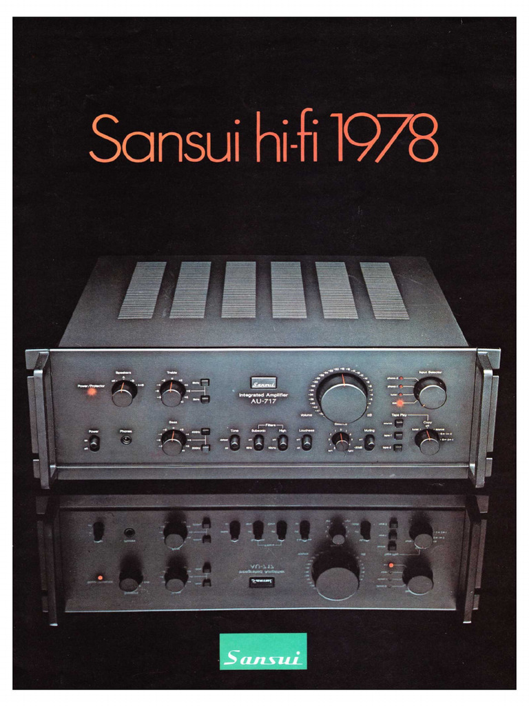 Hfe Sansui Hifi 1978 Catalog | PDF