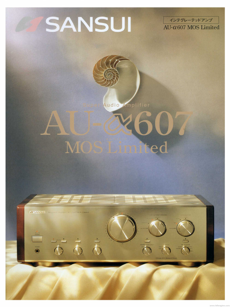 Hfe Sansui Au A607 Mos Limited Brochure JP | PDF