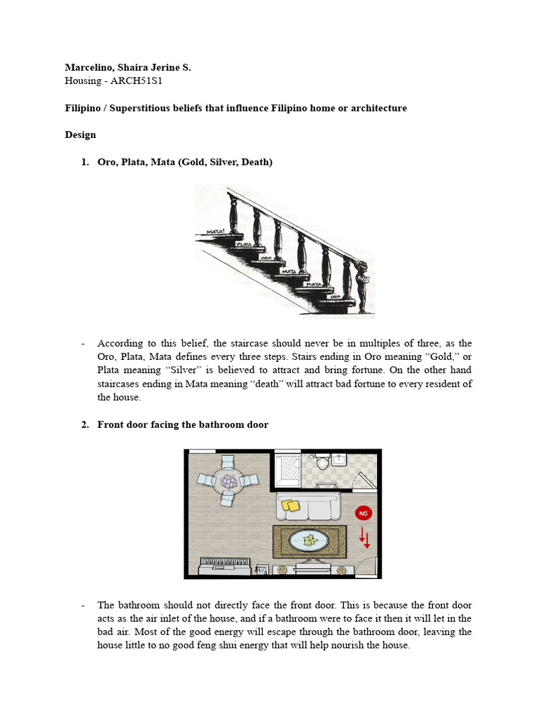 Filipino Superstitions in Home Design | PDF