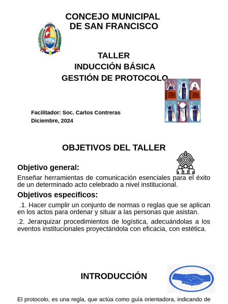 Taller Basico de Protocolo | PDF