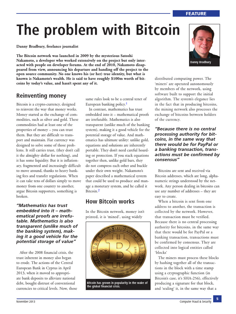 Understanding Bitcoin's Mechanics and Risks | PDF | Bitcoin ...
